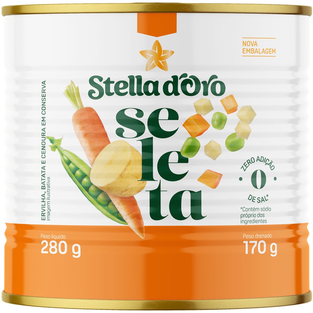 Seleta de Legumes Stella D'Oro Em Lata 170g - Destro
