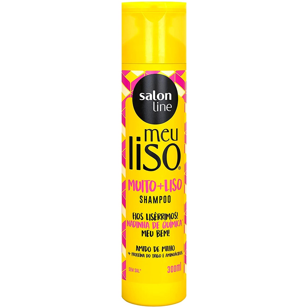 Shampoo Meu Liso Muito + Liso Amido de Milho Salon Line 300ml - Destro