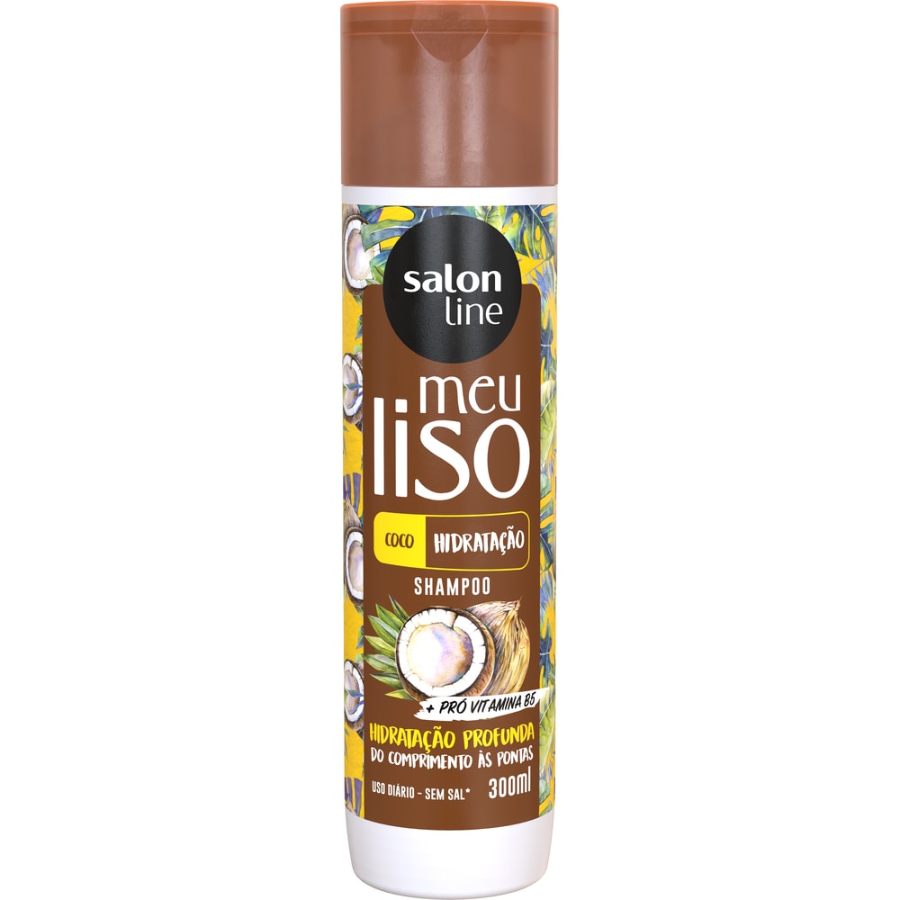 Shampoo Meu Liso Salon Line Coco Hidratação 300ml - Destro