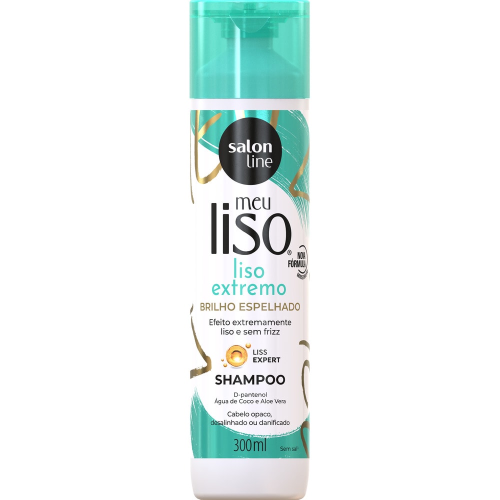 Shampoo Salon Line Meu Liso Extremo Sem Sal 300ml - Destro