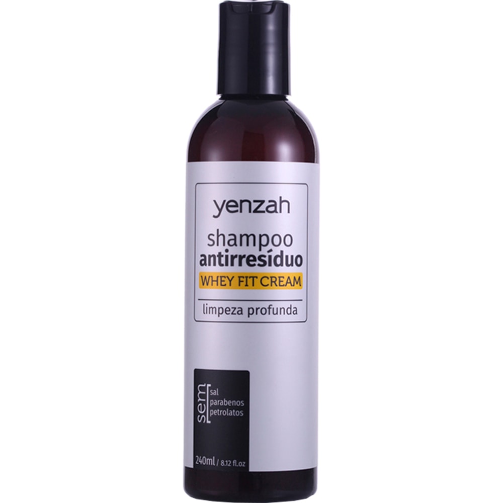 Shampoo Yenzah Whey Fit Cream Antiresíduos 240ml - Destro