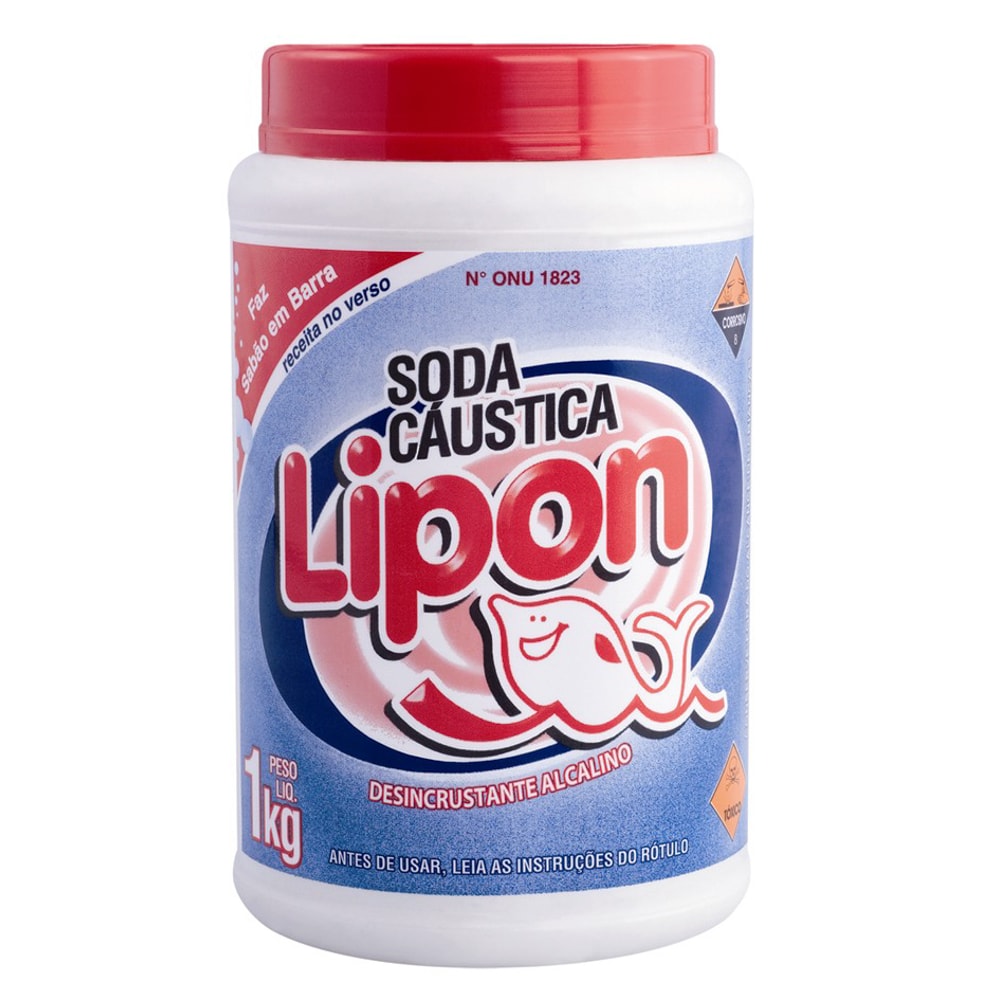 Soda Cáustica Lipon Escamas 1kg - Destro