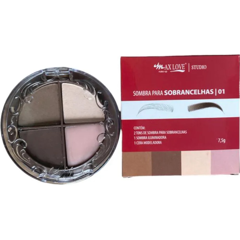 Sombra Max Love Para Sobrancelhas 7,5g - Destro