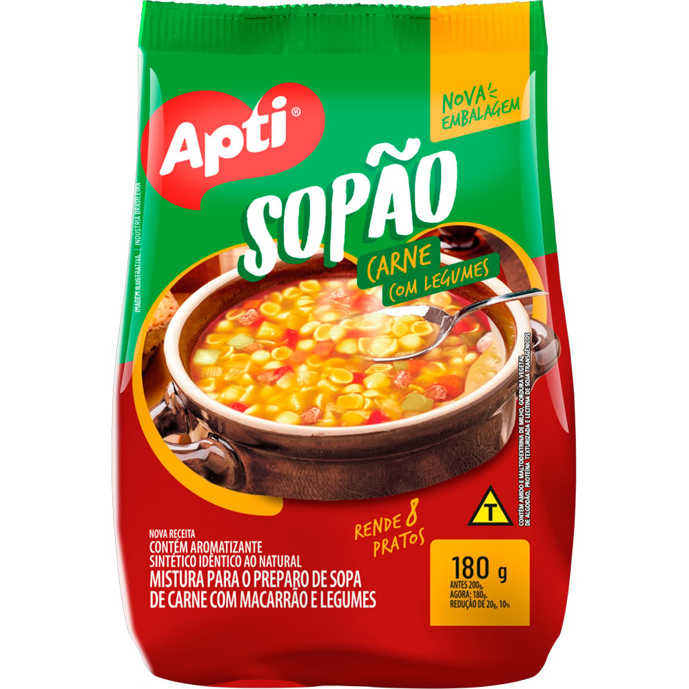 Sopão Apti Carne Com Legumes 180g - Destro