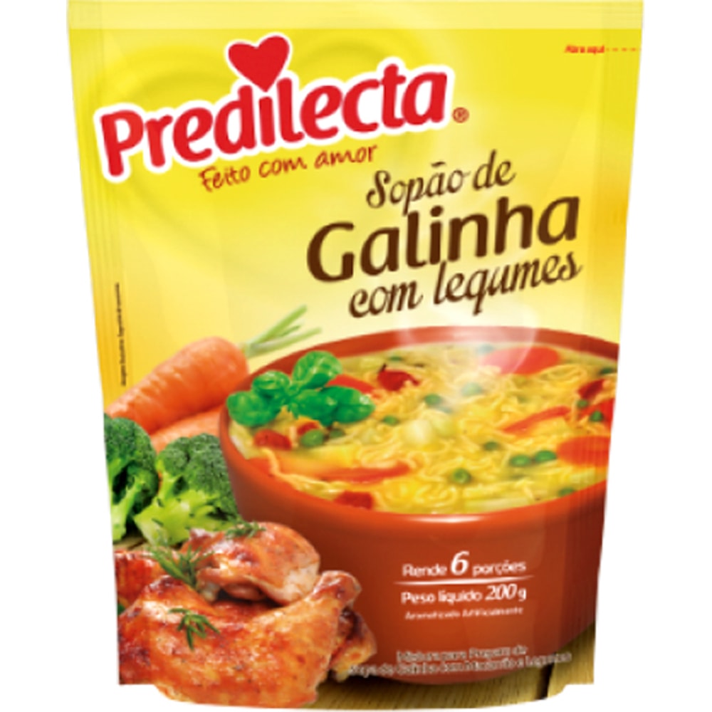 Sopão Galinha com Legumes Predilecta 200g - Destro
