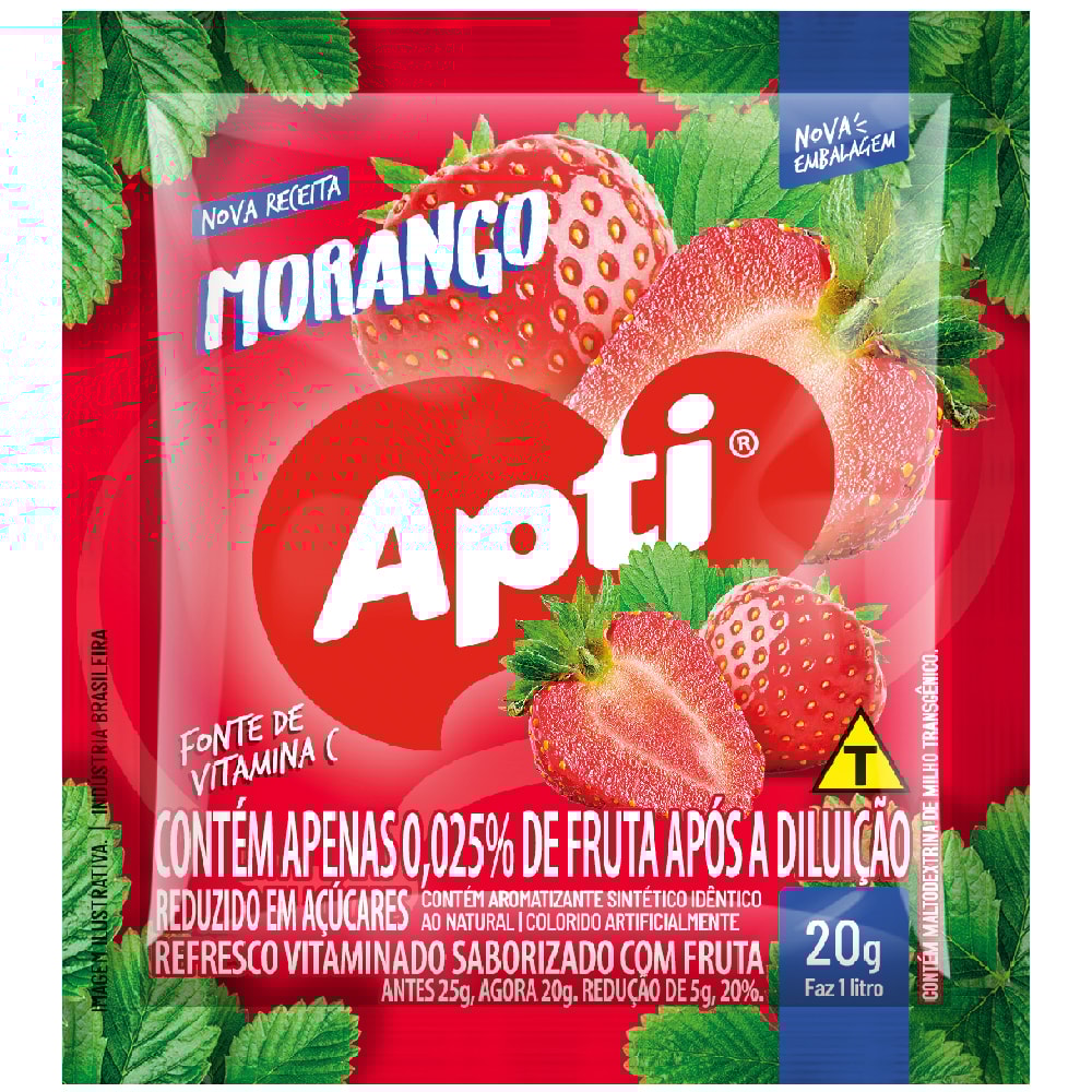 Suco em Pó Apti Morango 20g - Destro