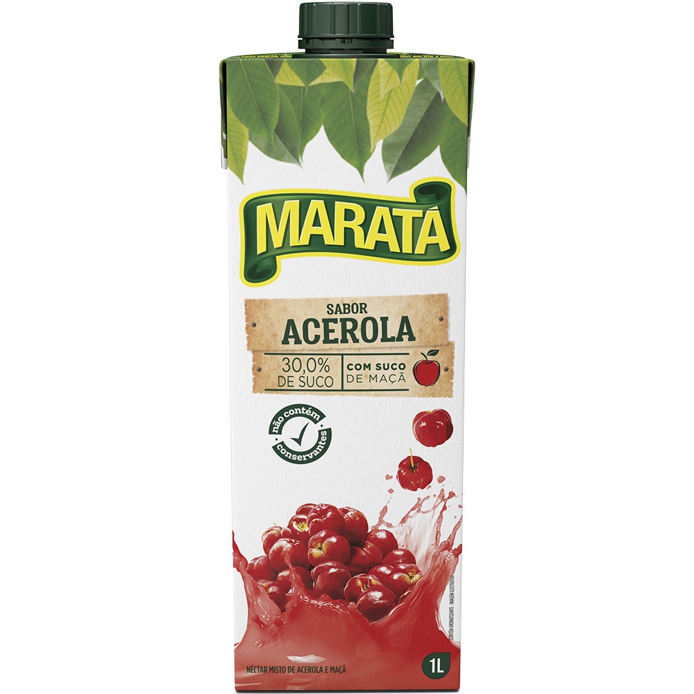 Suco Maratá Néctar Sabor Acerola Tetrapack 1L - Destro