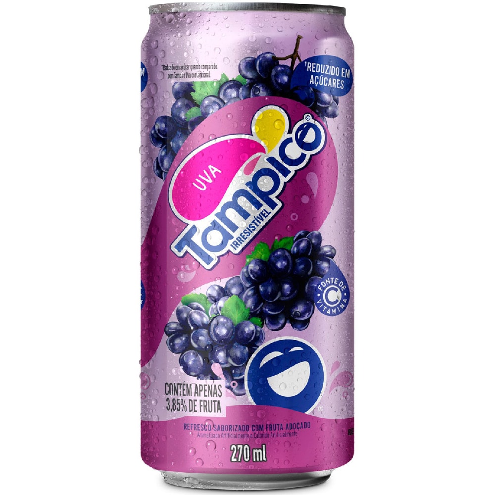Suco Tampico Uva Lata 270ml - Destro