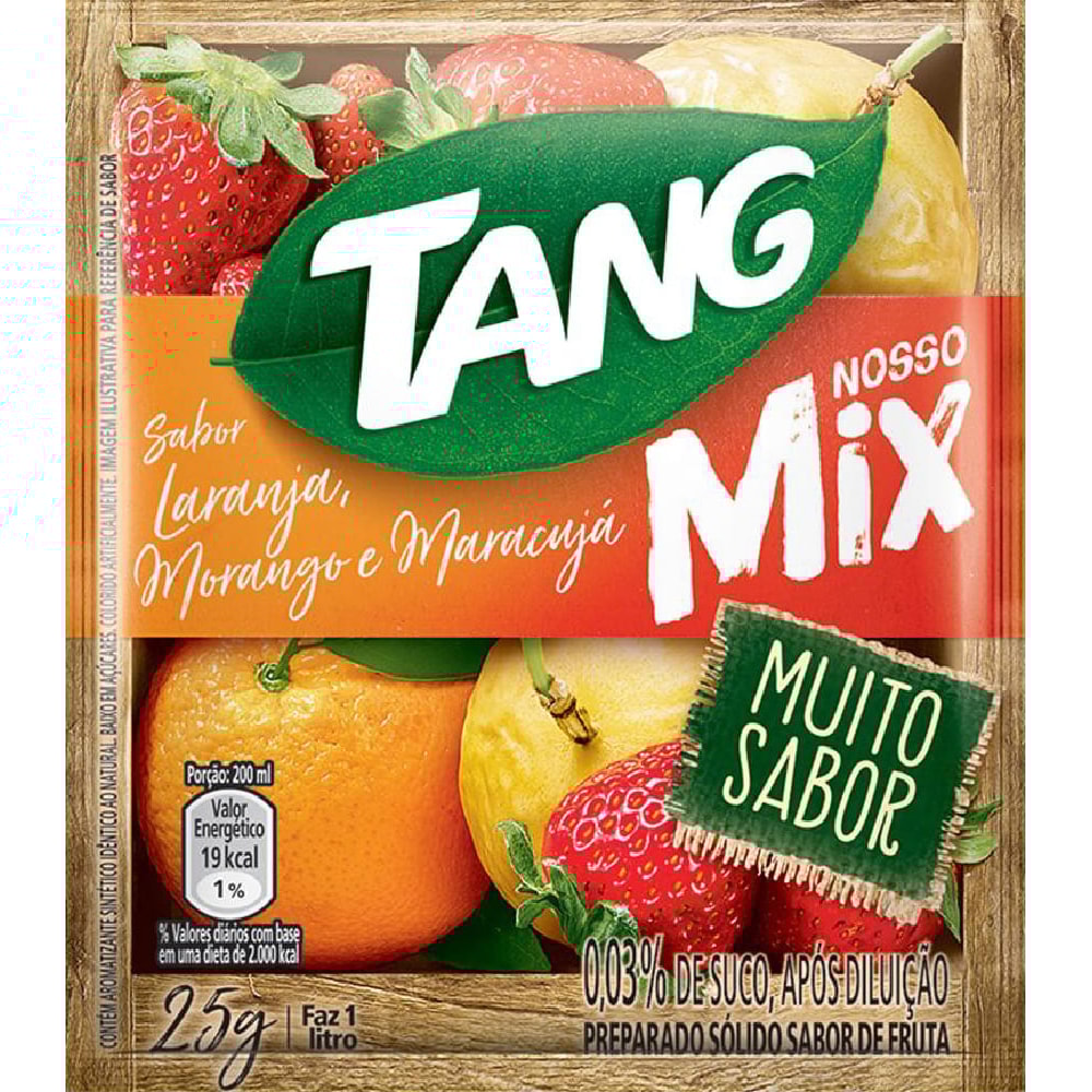 Suco Tang Laranja com Morango e Maracujá 25g - Destro