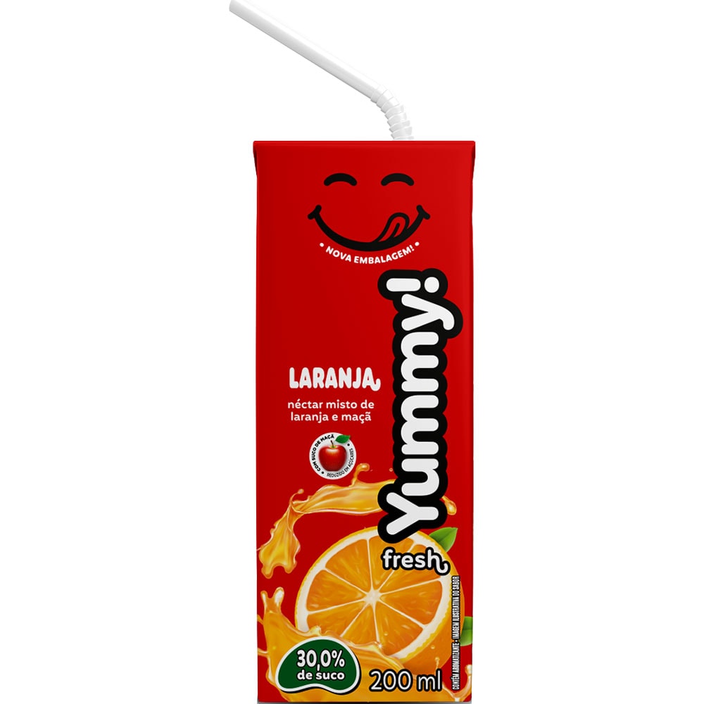 Suco Yummy Néctar Sabor Laranja 200ml - Destro