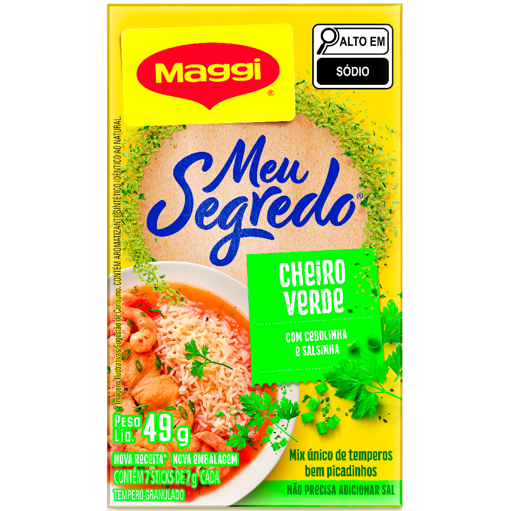 Tempero Maggi Meu Segredo Cheiro Verde 49g - Destro