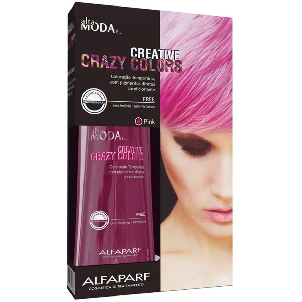 Tintura Alta Moda Crazy Color Hot Pink 120g - Destro