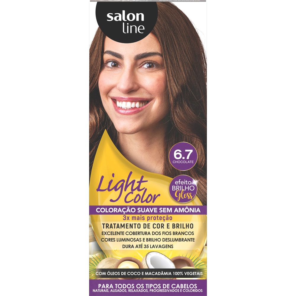 Tonalizante Salon Line Light Color Chocolate 6.7 - Destro
