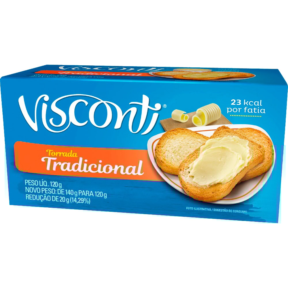 Torrada Visconti Tradicional 120g - Destro