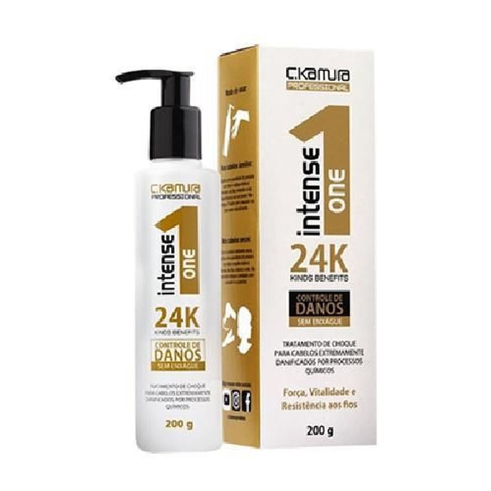 Tratamento Capilar C.Kamura Intense One 24K 200g - Destro