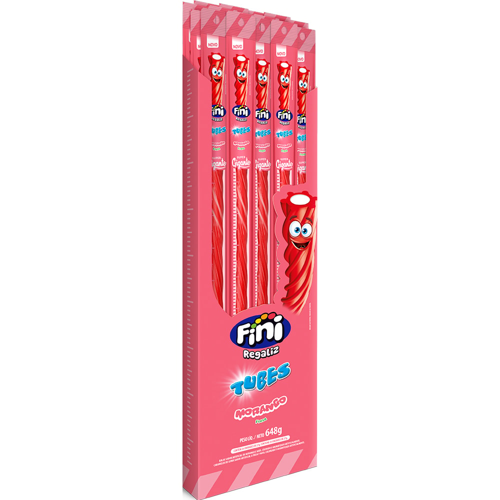 Tubes Morango Fini Super Gigante 27g - Destro