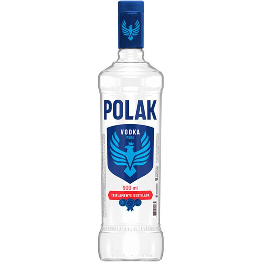 Vodka Polak Pura Triplamente Destilada 900ml - Destro