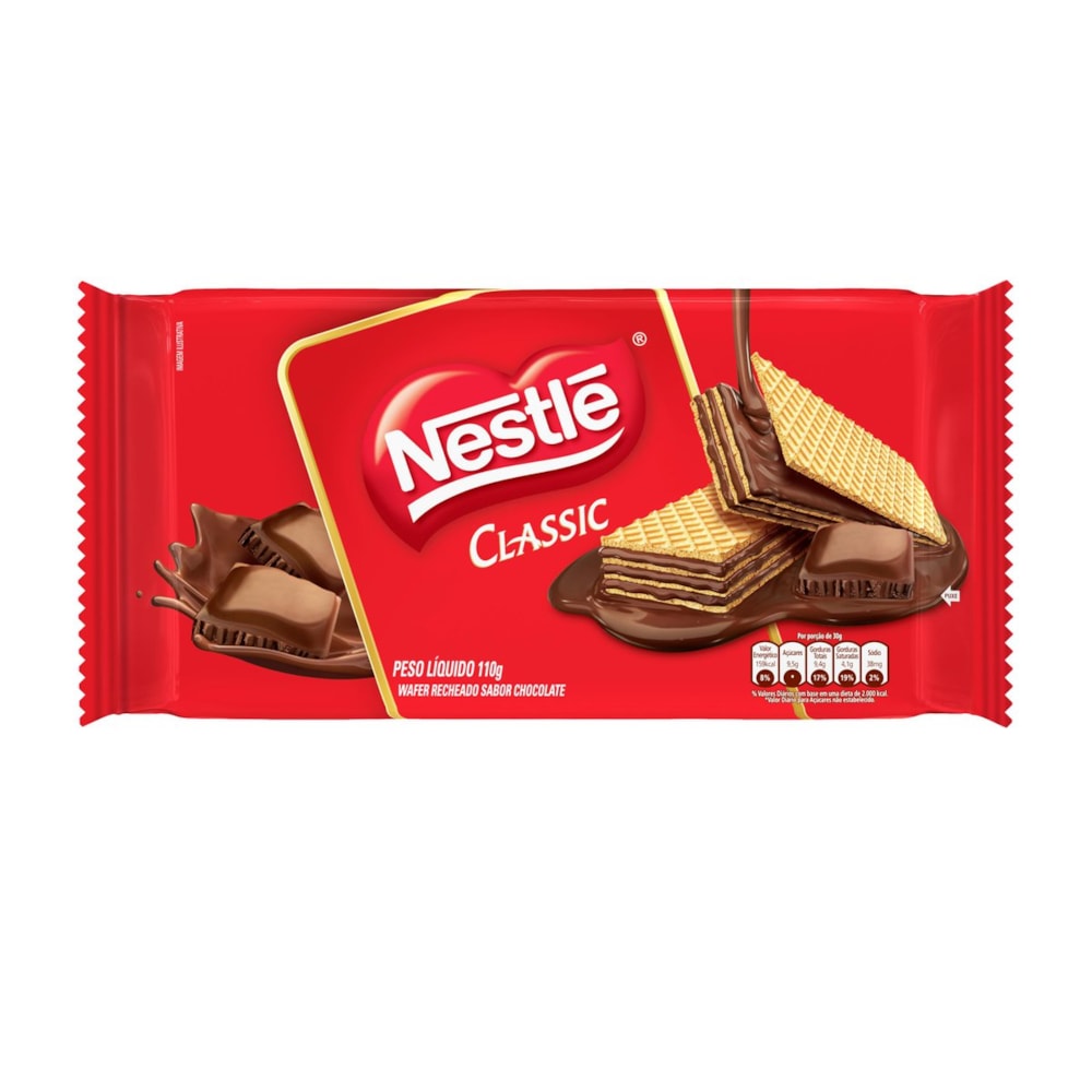 Wafer Recheado Nestlé Classic 110g - Destro